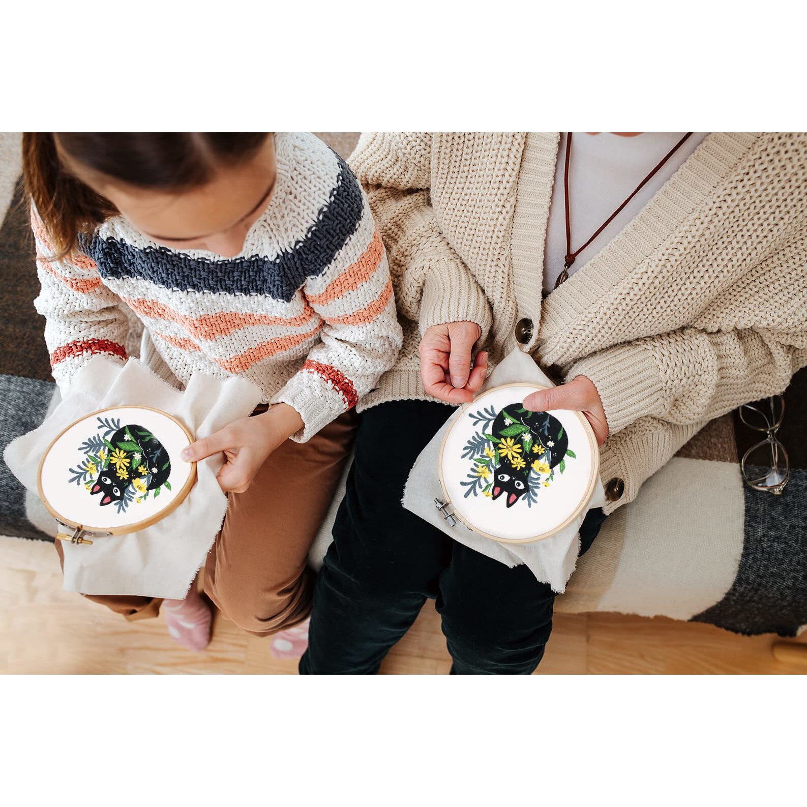 Set broderie, WALALLA, 20 cm, Multicolor - eMAG.ro