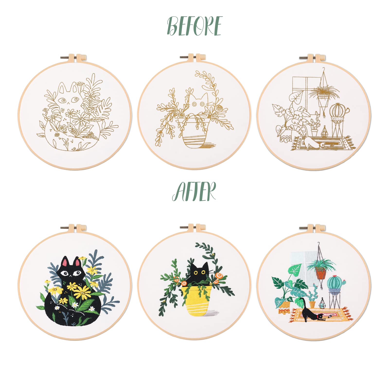 Комплект за бродиране, WALALLA, 20 см, многоцветен - eMAG.bg