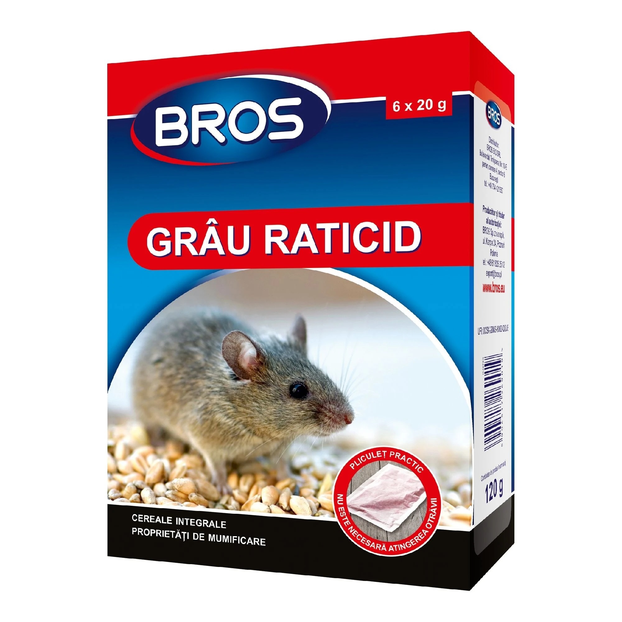 Momeala grau raticid, pentru soareci, 120 g - eMAG.ro