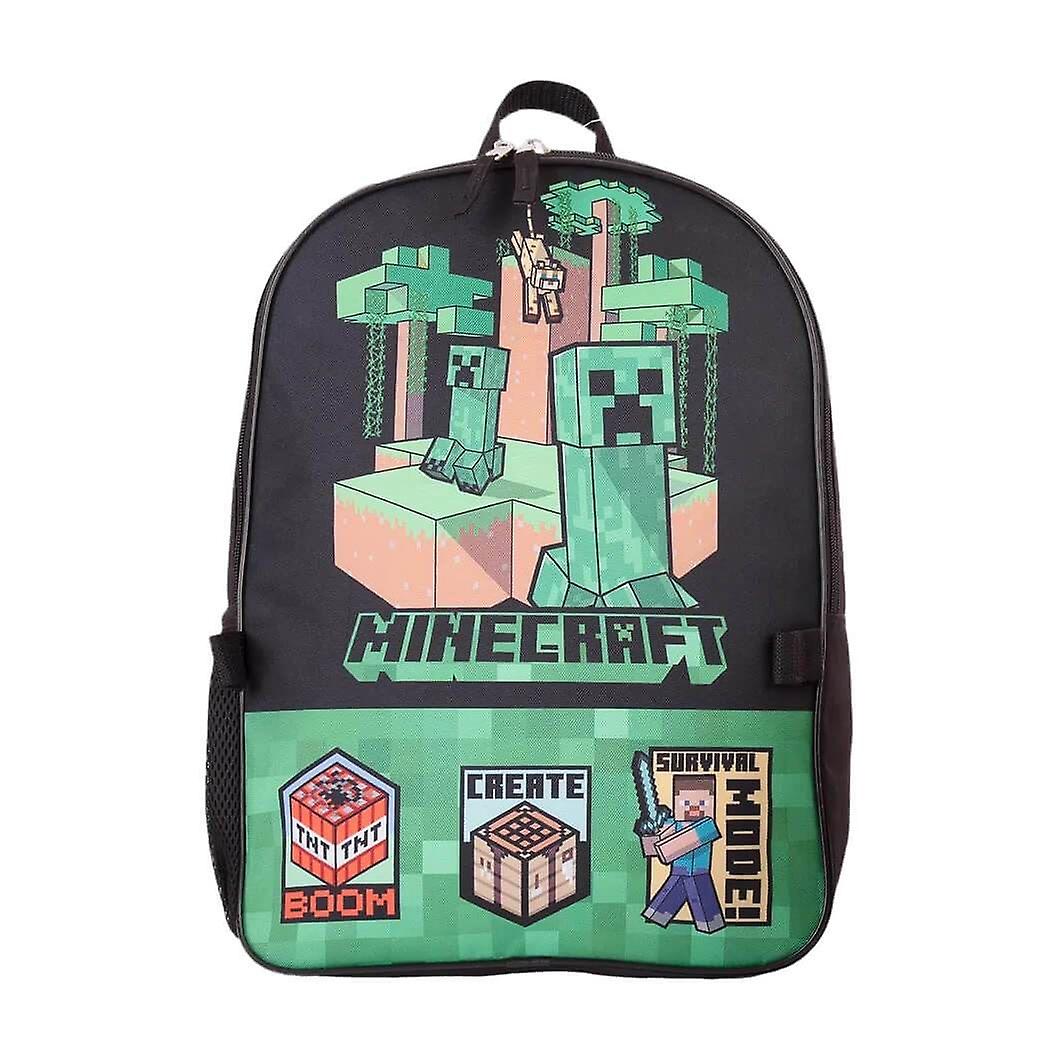 Set 2 piese Ghiozdan Minecraft, Lunch Box, 40 cm, Multicolor - eMAG.ro