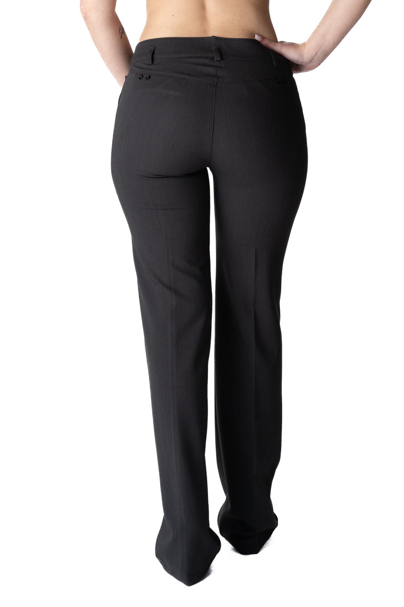 Pantaloni Evazati Dama Eleganti Gri Sienna 40 - eMAG.ro
