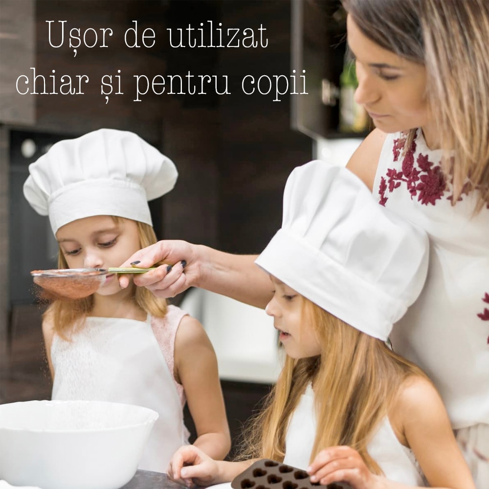 Set 5 forme silicon pentru ciocolata, Quasar & Co.®, 150 matrite ...