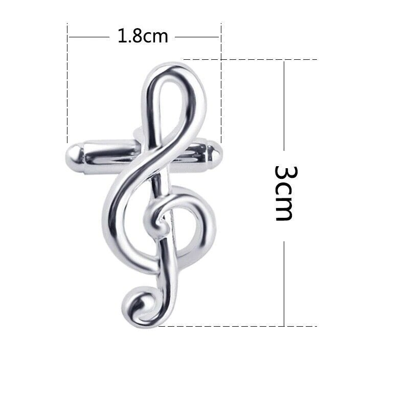 Butoni camasa, argintii, cheia sol - eMAG.ro