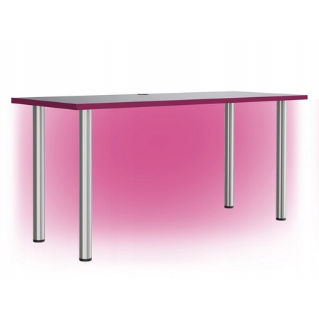 Birou pentru gaming, 150x60x36 cm, Roz - eMAG.ro