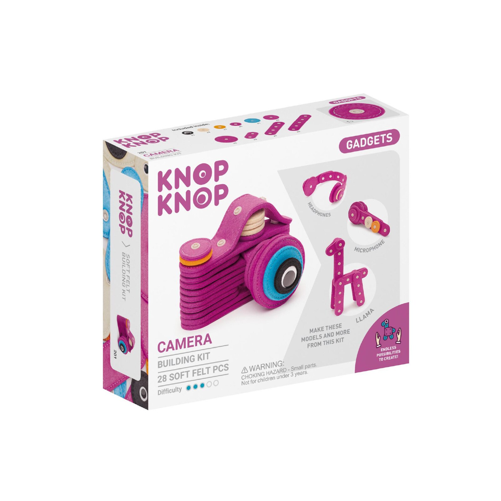 Конструктор от филц Камера KNOP KNOP, 28 части - eMAG.bg