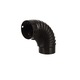 Cot 90° tabla, emailat, grosime 0.5 mm, diametru 120 mm, negru - eMAG.ro