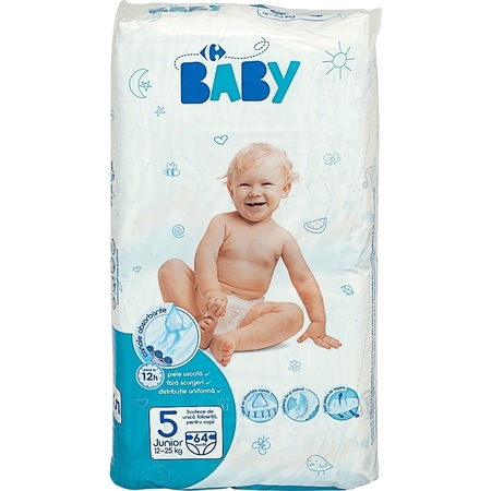 Scutece junior, Baby, 12-25 kg, 64 bucati - eMAG.ro