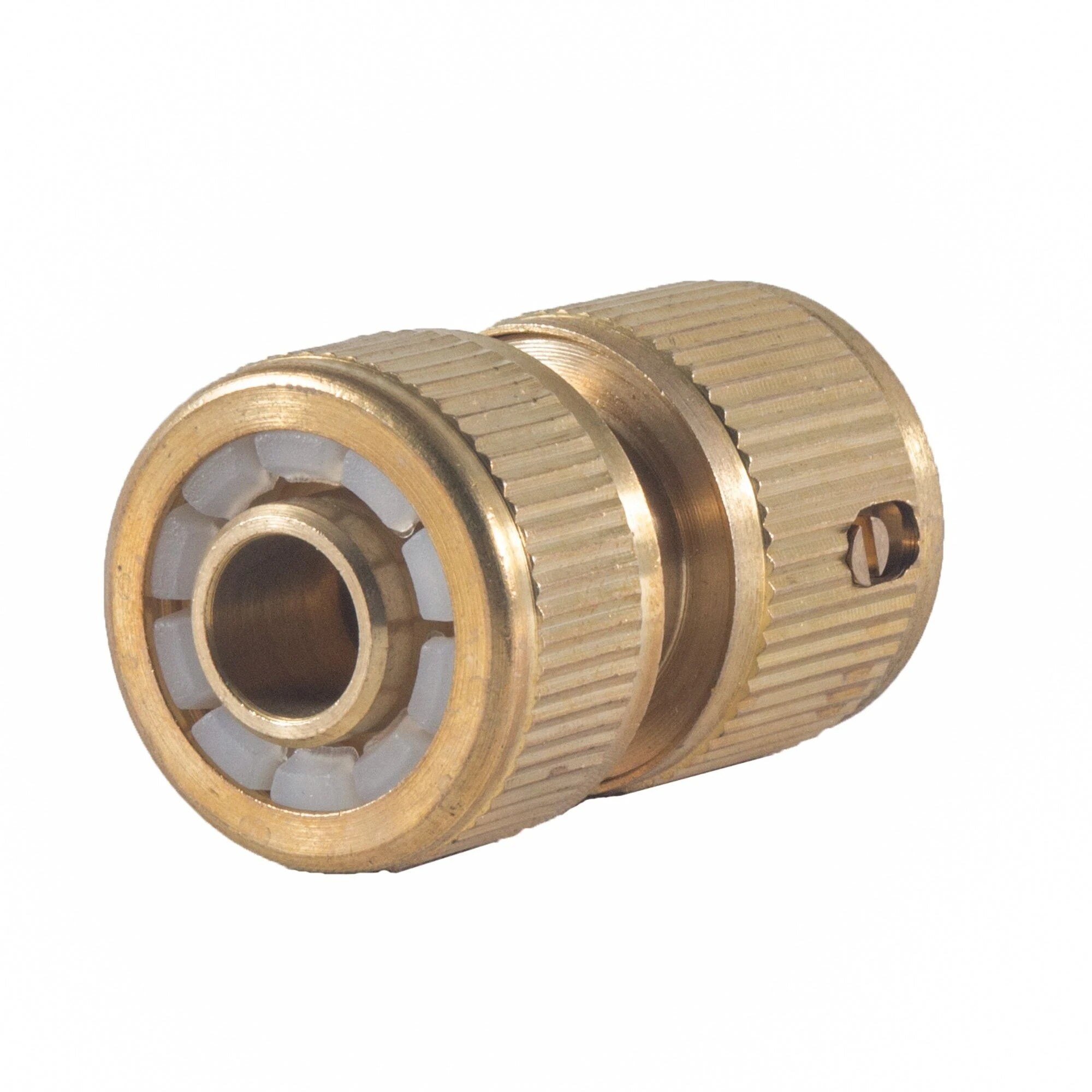 Conector furtun, rapid, cu stop, alama, filet interior, diametru 1/2 ...