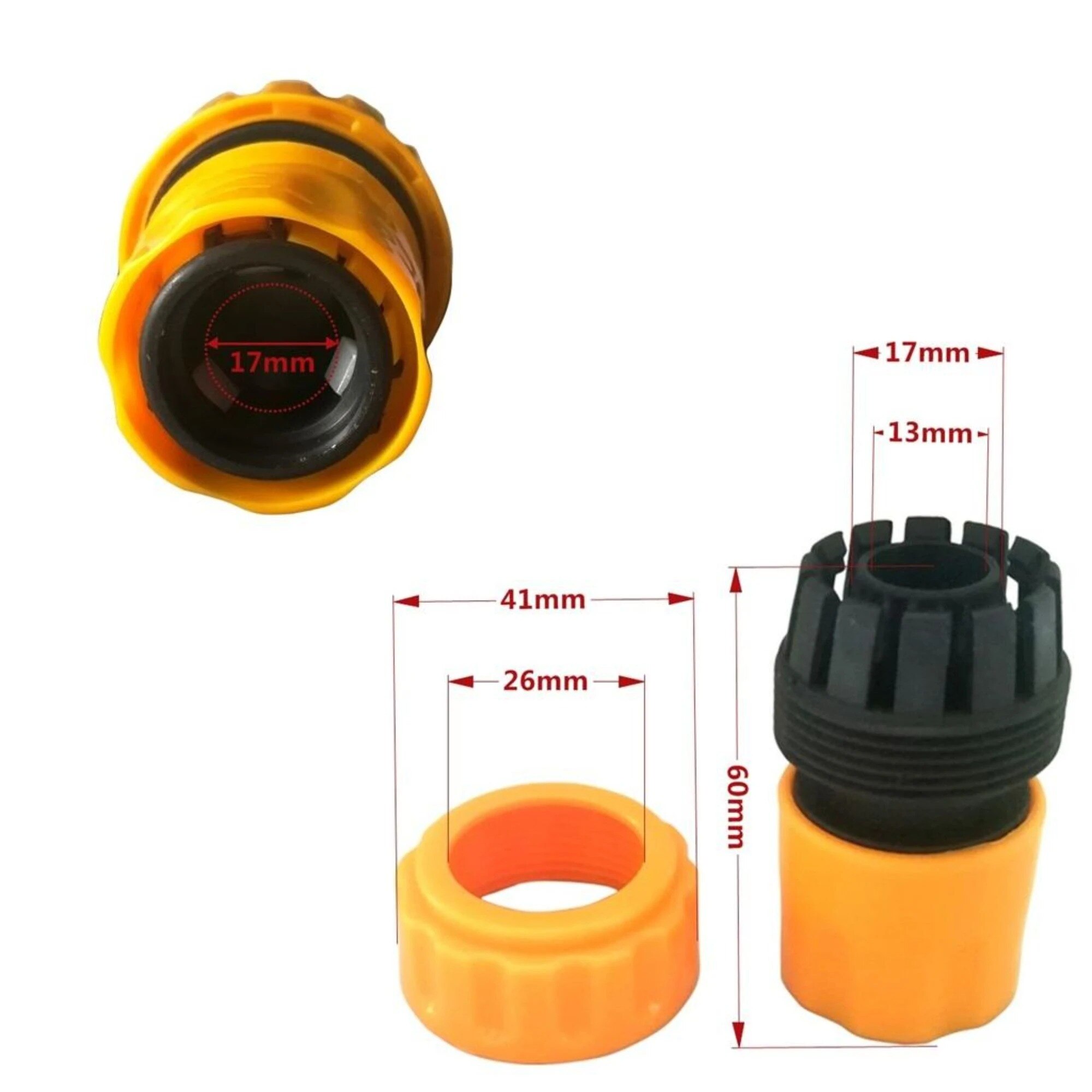 Conector furtun, rapid, cu stop, polipropilena, filet interior ...