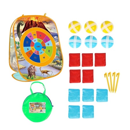 3 az 1-ben interaktív játék, darts céltábla 6 színes labdával ...