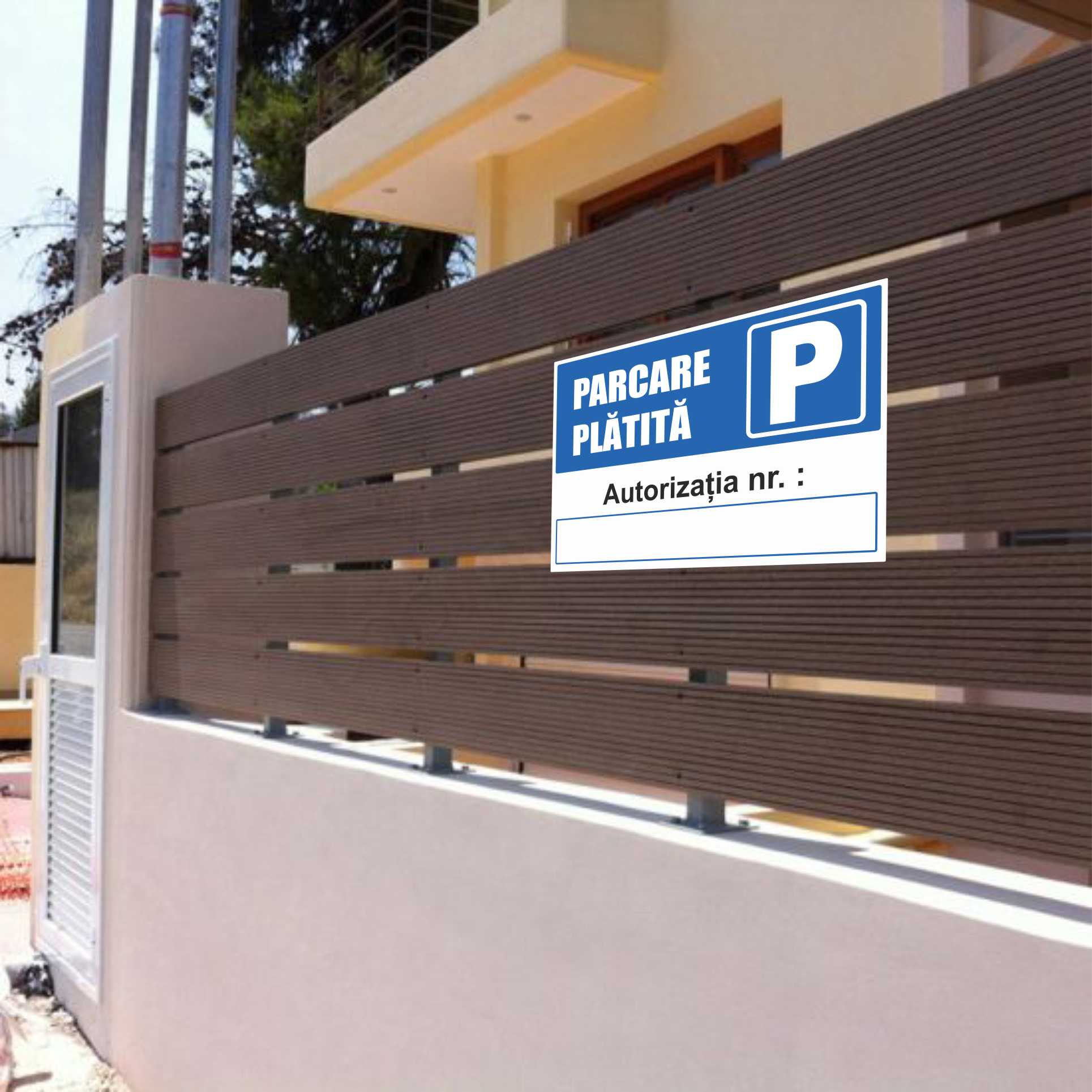 Indicator Parcare Platita, placuta metalica, Reflectorizant, Outdoor ...