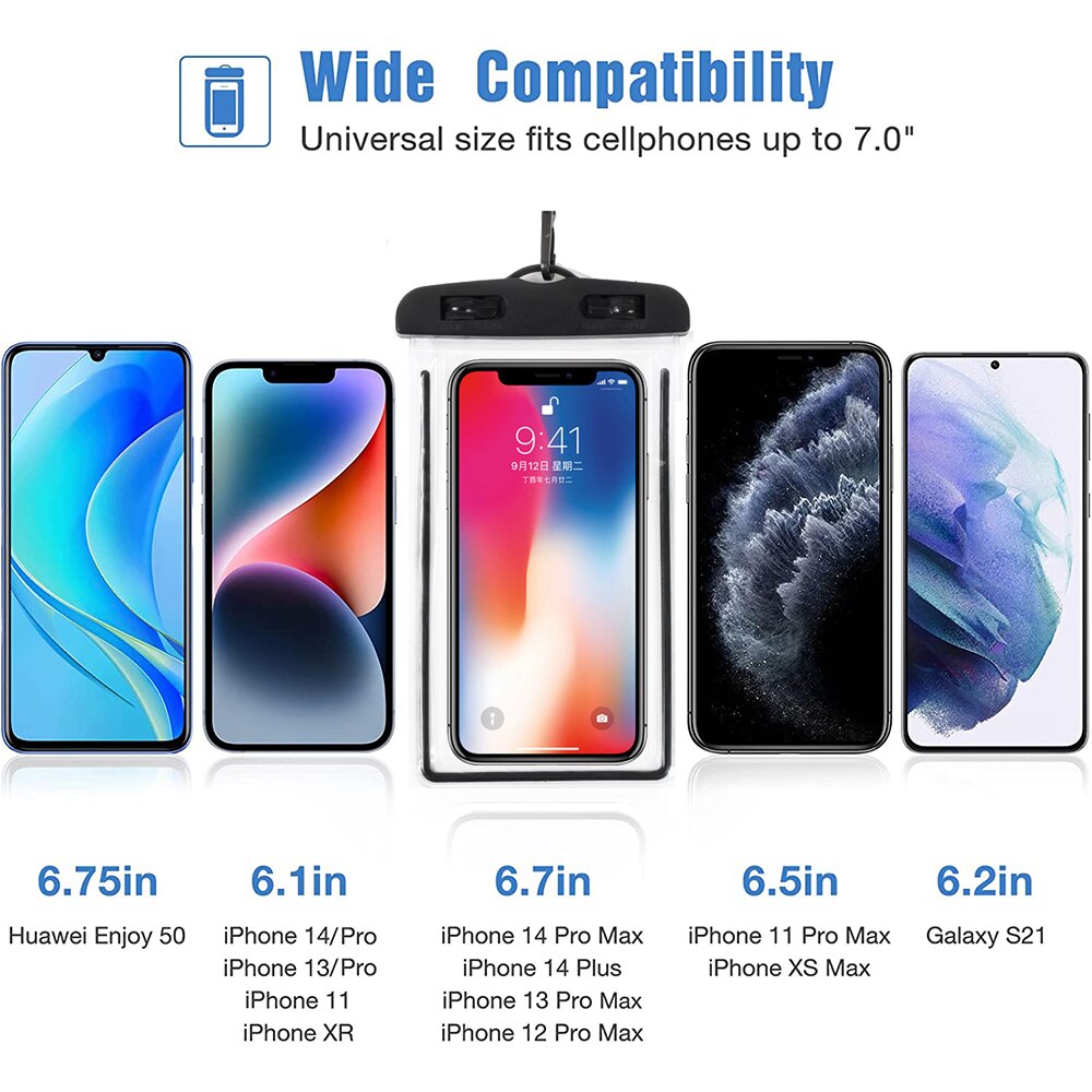 Husa subacvatica, SIHOiSi, PVC, Universala, Negru - eMAG.ro