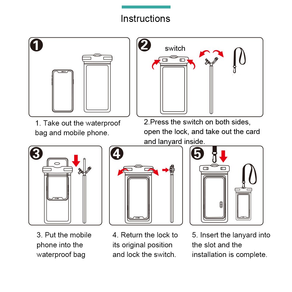 Husa subacvatica, SIHOiSi, PVC, Universala, Negru - eMAG.ro
