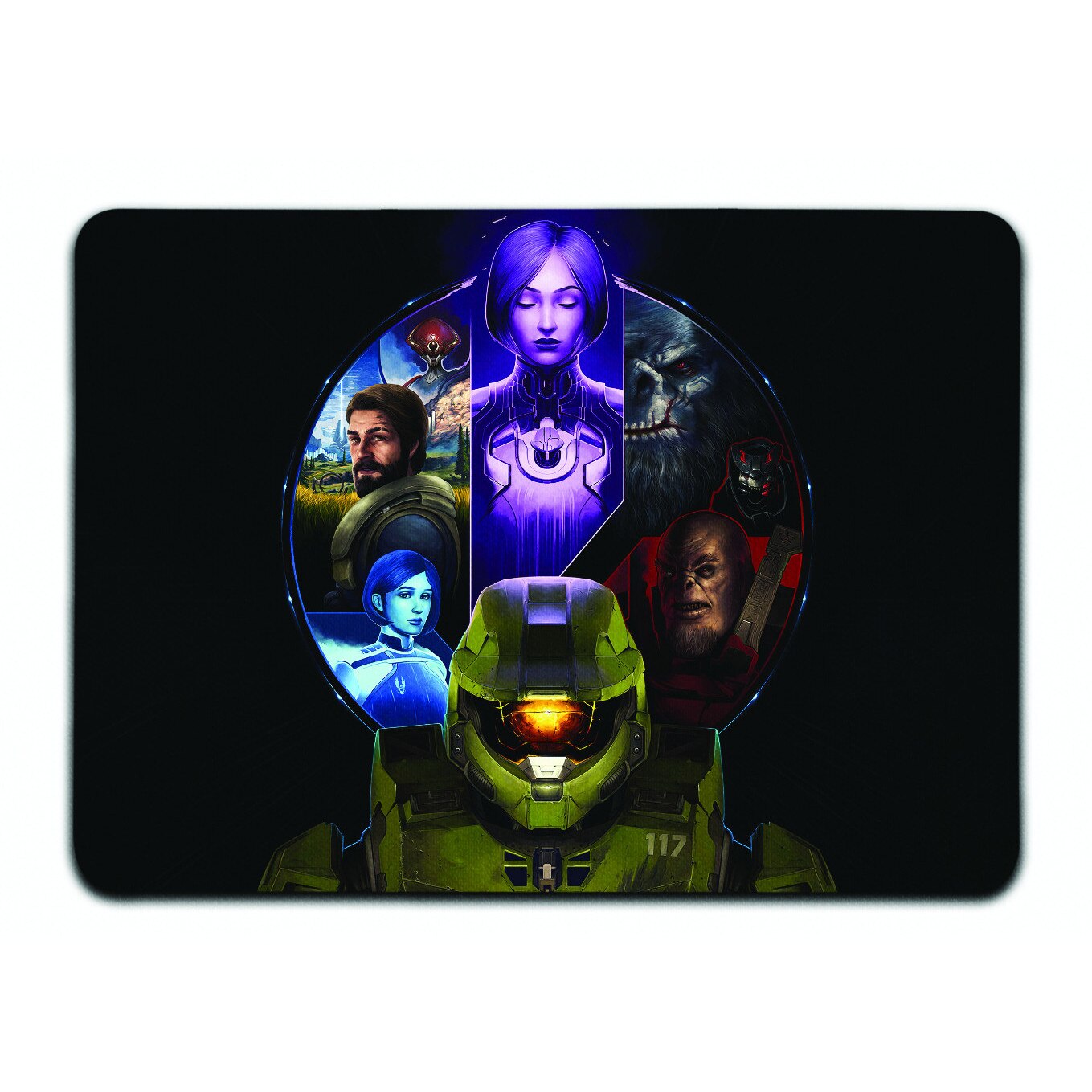 Mousepad Master Chief és Halo videojáték karakterek, csúszásmentes alap ...