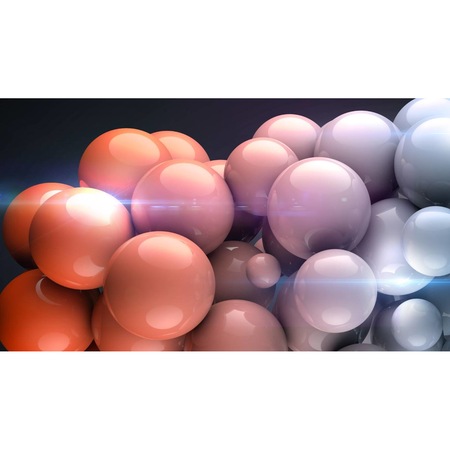 Sticker perete - Bile Colorate Abstract, 130x90 cm - eMAG.ro