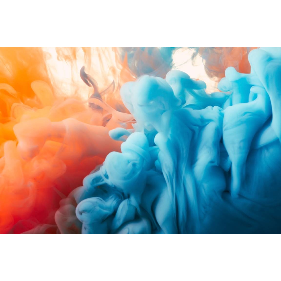 Fototapet autoadeziv PVC - Fum Colorat In Nuante De Rosu Si Albastru ...