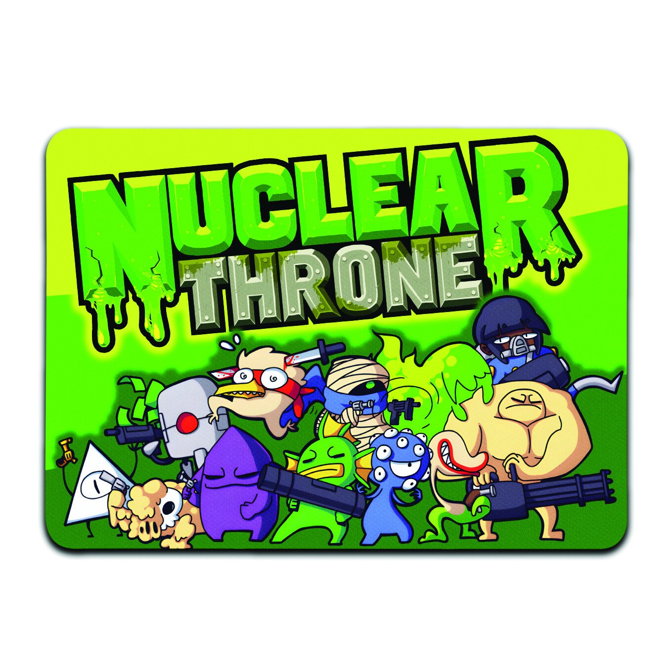 Nuclear Throne Game Characters egérpad, csúszásmentes alap, vízálló ...