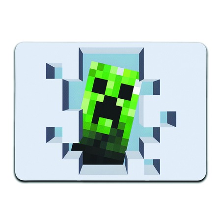 Mousepad Minecraft, Creeper Dupa Perete, Baza antiderapanta, 277 x 197 ...