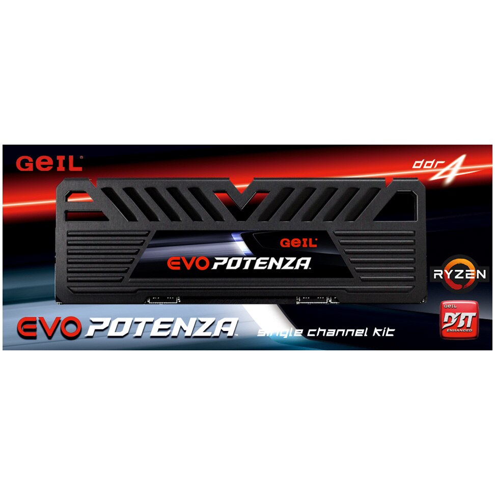 Memorie Geil EVO Potenza, 8GB, DDR4, 3200MHz, CL 16, 1.35V, Black - eMAG.ro