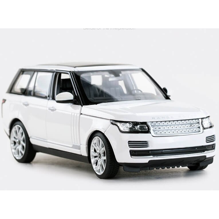 Macheta masina, Aliaj/Plastic/Cauciuc, Model Land Rover, Alb - eMAG.ro