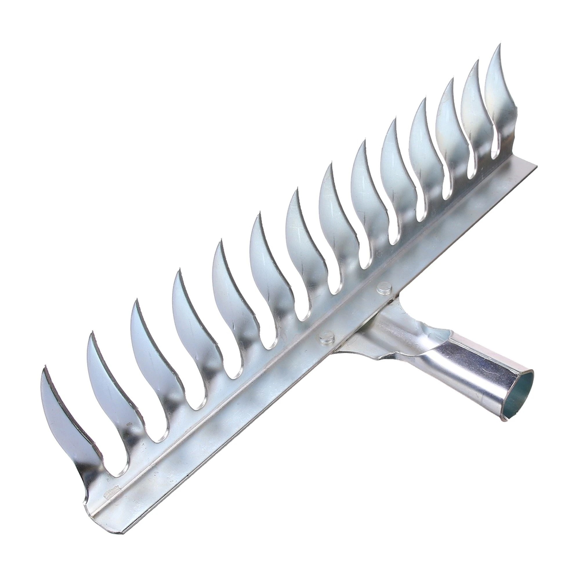 Grebla pentru pietris, cu 14 dinti, din otel carbon, coada lemn, latime ...