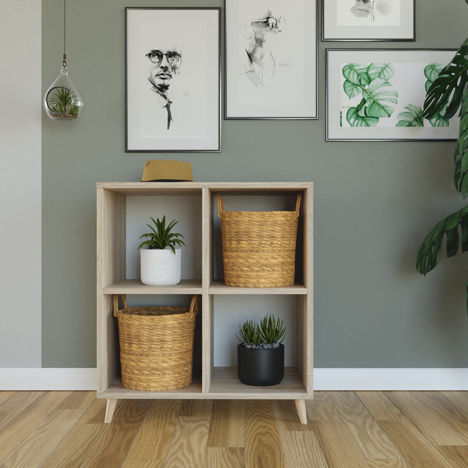 Raft, PAL, 72 x 66 x 42 cm, Maro - eMAG.ro