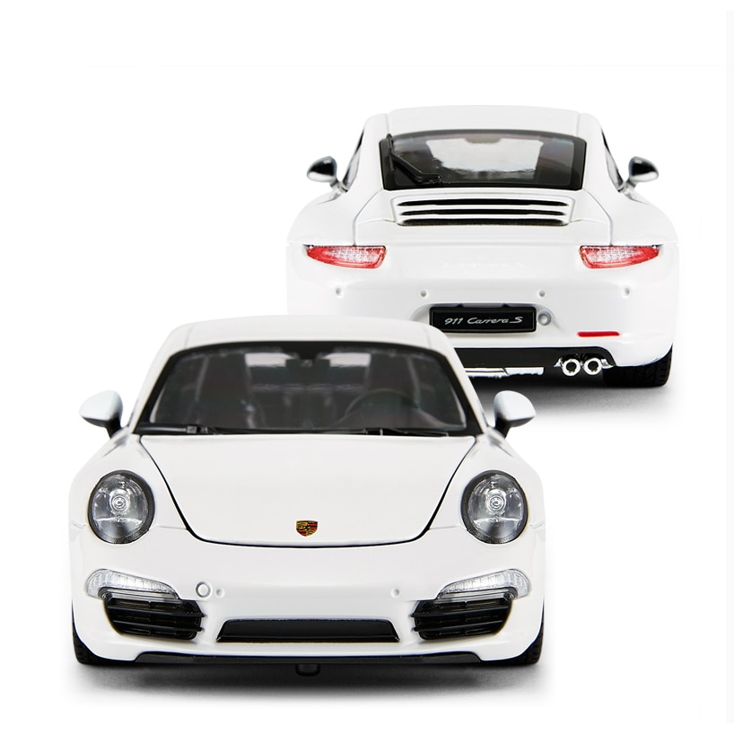 Macheta masina, Aliaj/Plastic/Cauciuc, Model Porsche, Alb - eMAG.ro