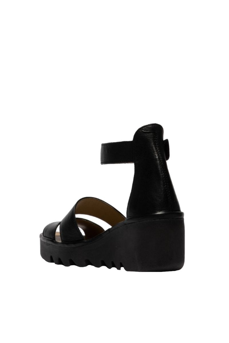 Sandale dama Fly London Black Verona, Piele naturala, Negru, 37 - eMAG.ro