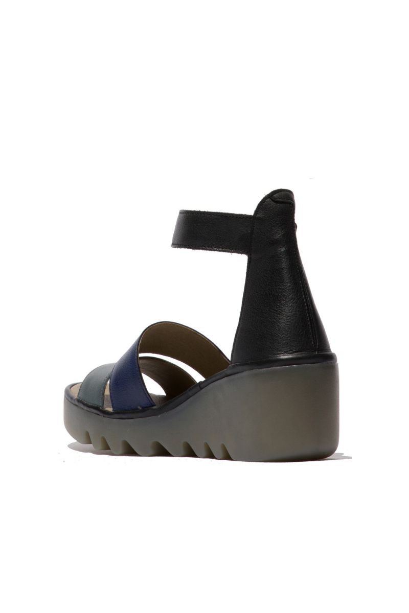 Sandale dama Fly London, Piele naturala, Multicolor, 40 - eMAG.ro