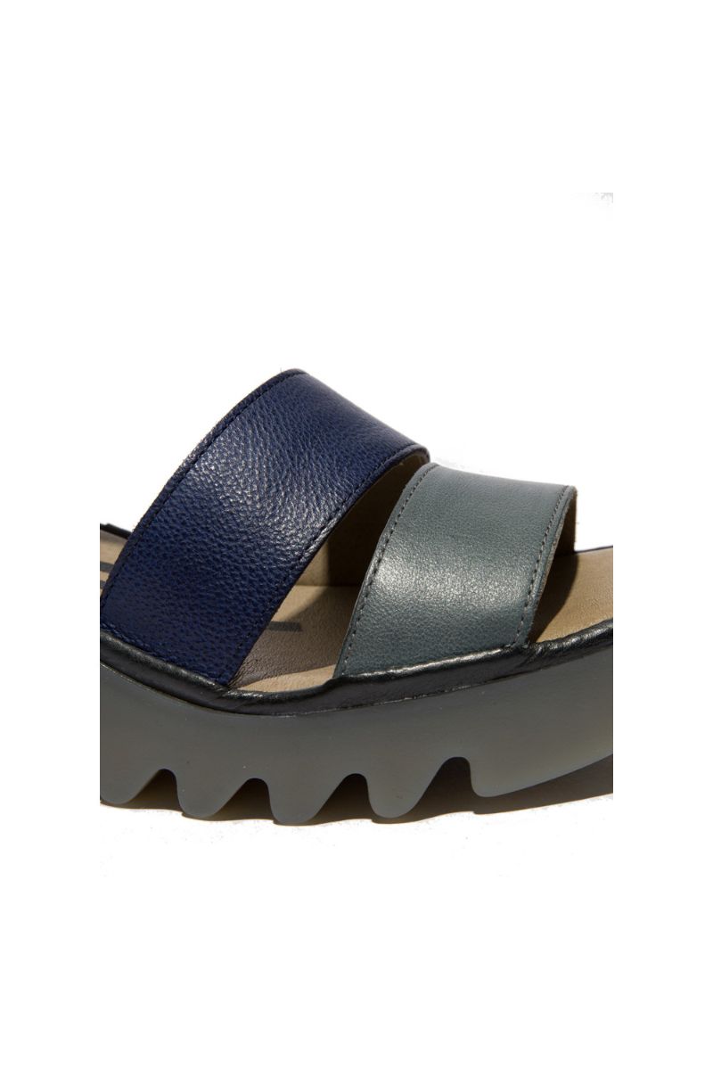 Sandale dama Fly London, Piele naturala, Multicolor, 40 - eMAG.ro