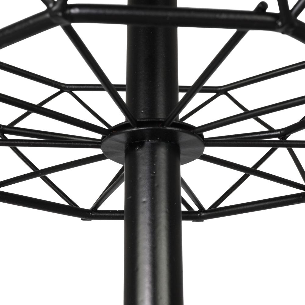 Cos de fructe, 2-nivele, metal, negru, 30 x 30 x 43 cm - eMAG.ro