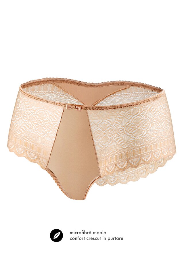 Boxeri brazilian panty NM09, bej, Uniconf, M - eMAG.ro