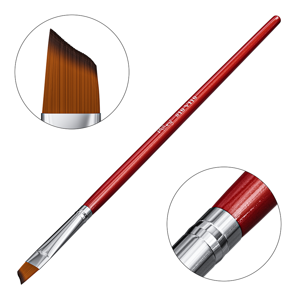 Pensula manichiura Miley, cu varf inclinat, VI10 - eMAG.ro