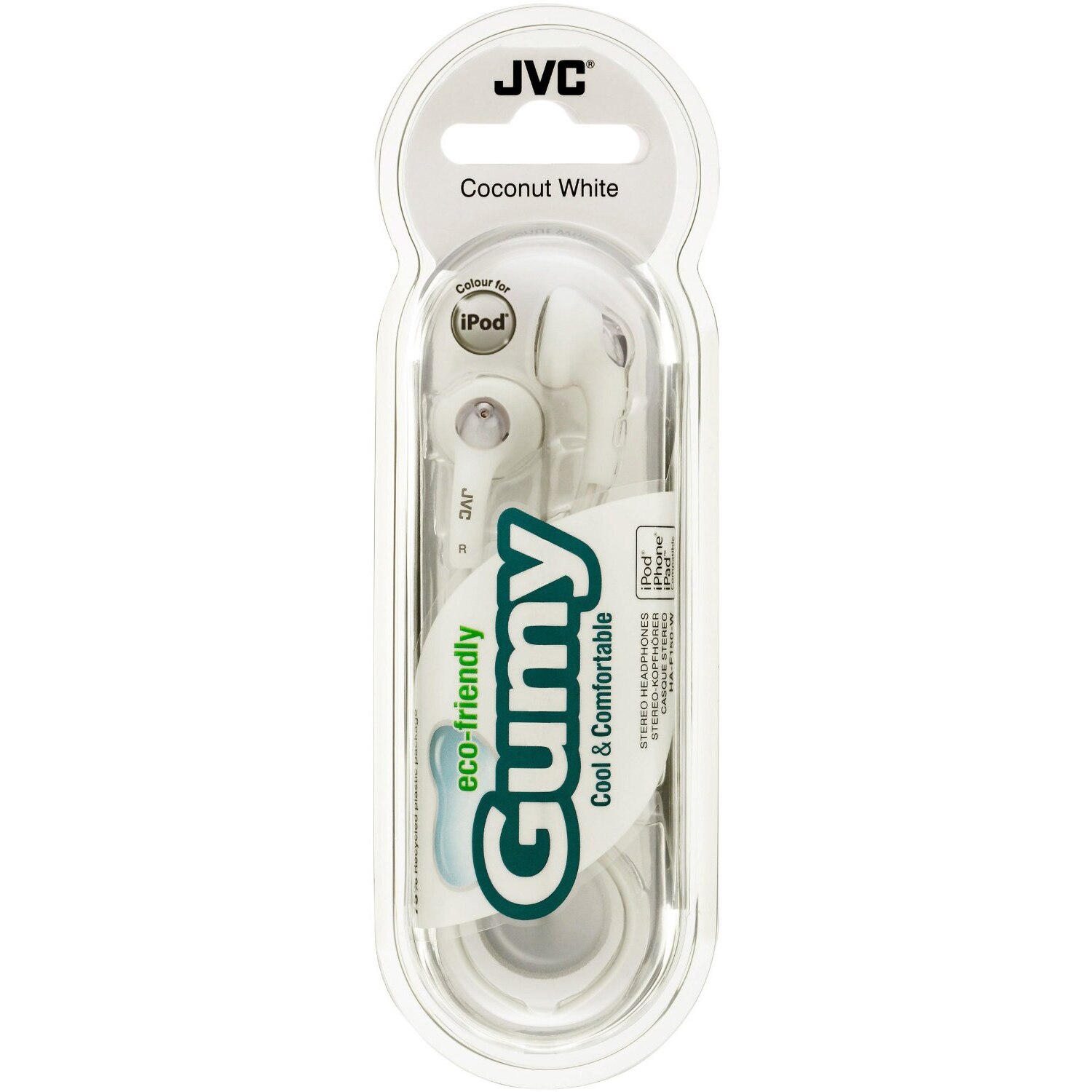 Casti audio In-ear JVC Gummy HA-F150-W-E, Alb - eMAG.ro