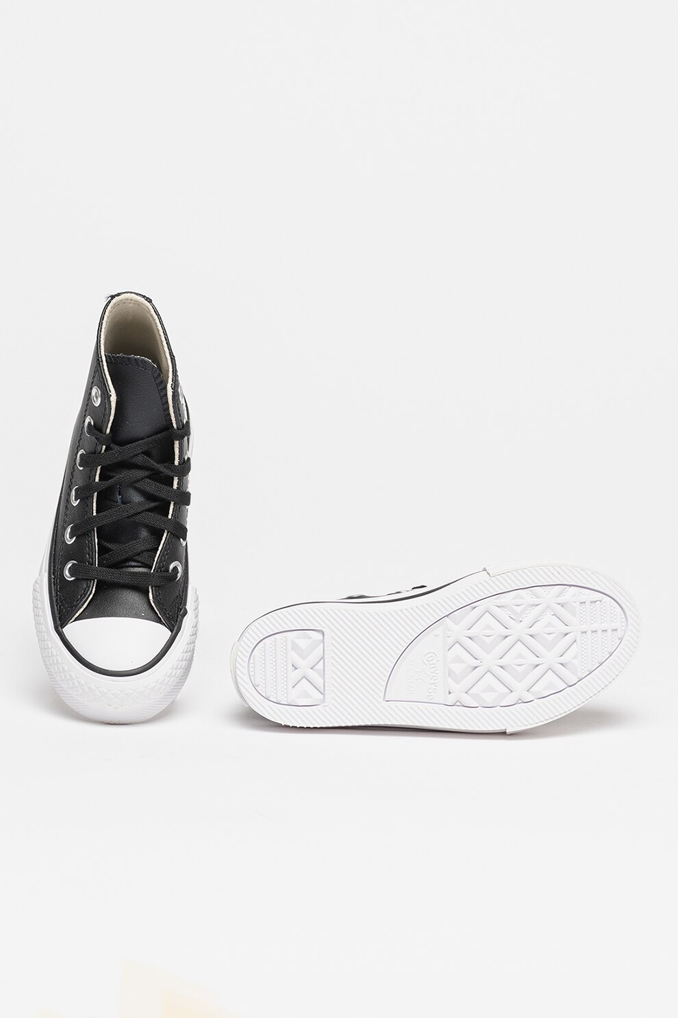 Converse, Кожени спортни обувки Chuck Taylor All Star Eva Lift, Бял ...