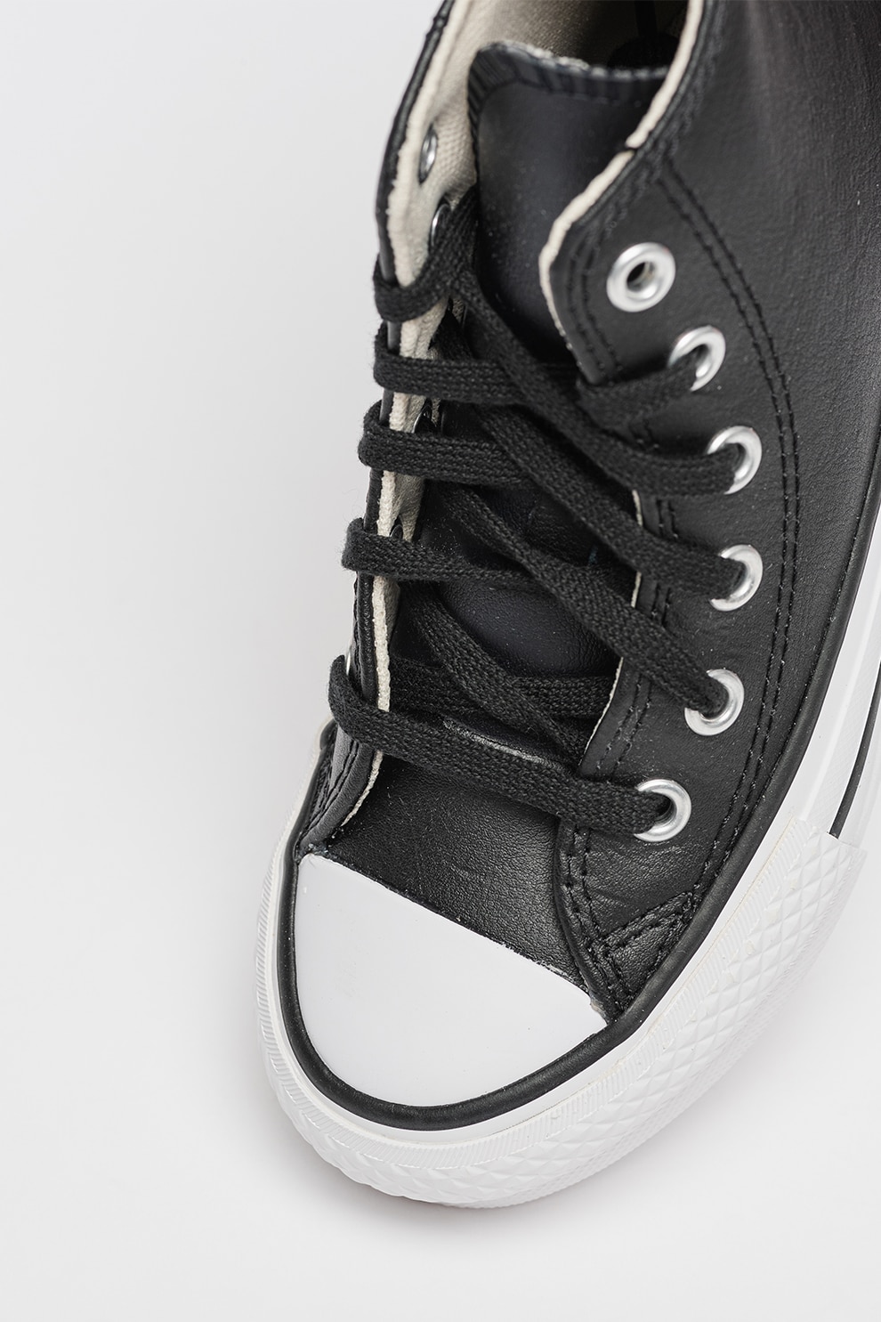Converse, Кожени спортни обувки Chuck Taylor All Star Eva Lift, Бял ...