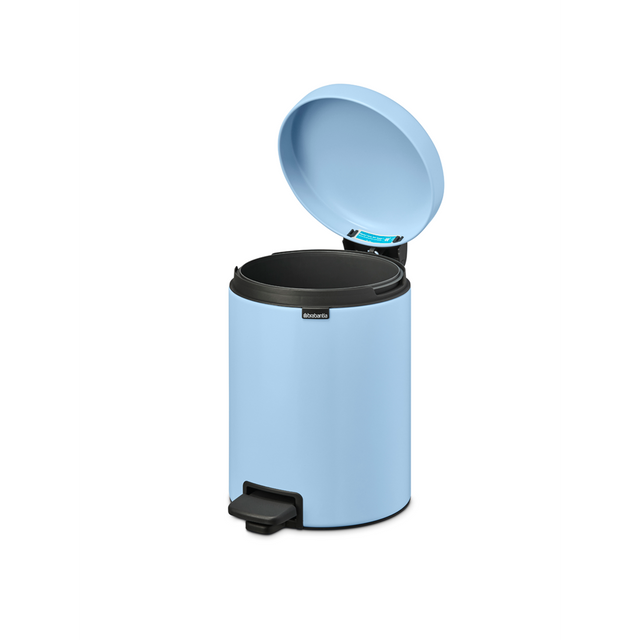 Cos gunoi inox 5l cu pedala new icon dreamy blue-202681 - eMAG.ro