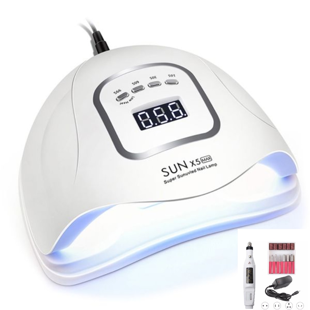 SUN X5 Max UV/LED Műkörmös lámpa 45db led 80 W Fehér Kézi ...