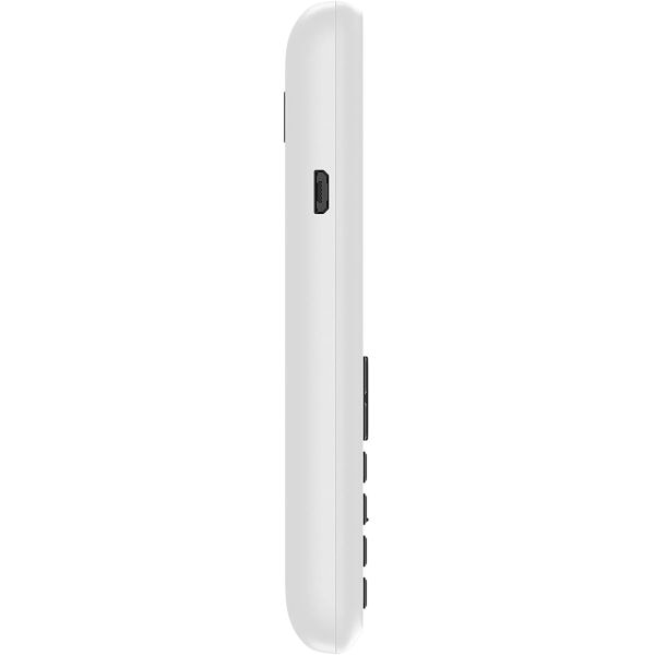 Мобилен телефон Alcatel 1068D, 2G, 4MB, 4MB RAM, Dual-SIM, Бял - eMAG.bg