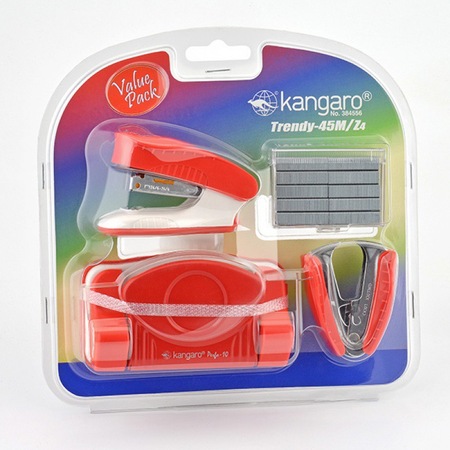 Set 4in1 Capsator/Perforator/Decapsator/Capse, Kangaro, Rosu - eMAG.ro