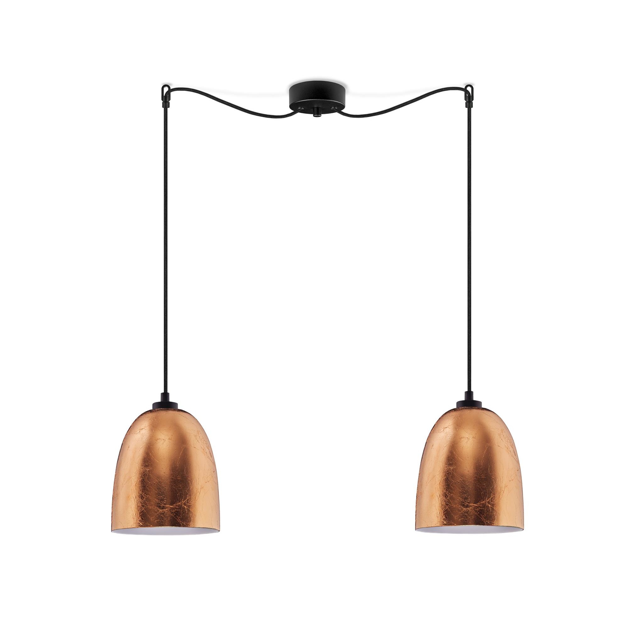 Pendul Sotto Luce, Sticla, 2 surse iluminat, fara bec inclus, 155 cm ...