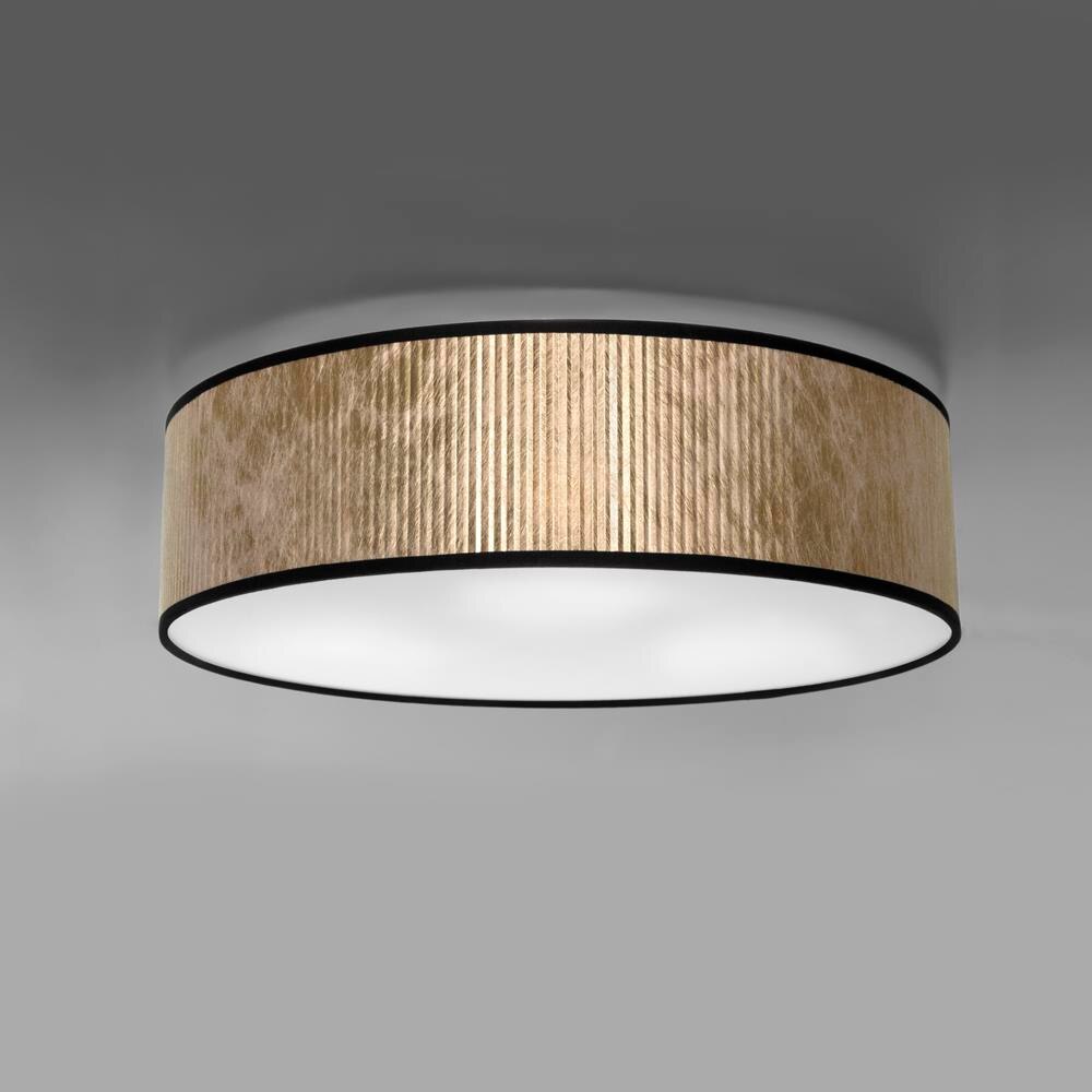 Plafoniera glamour 3 lumini, Sotto Luce Mako, material auriu, baza alba ...