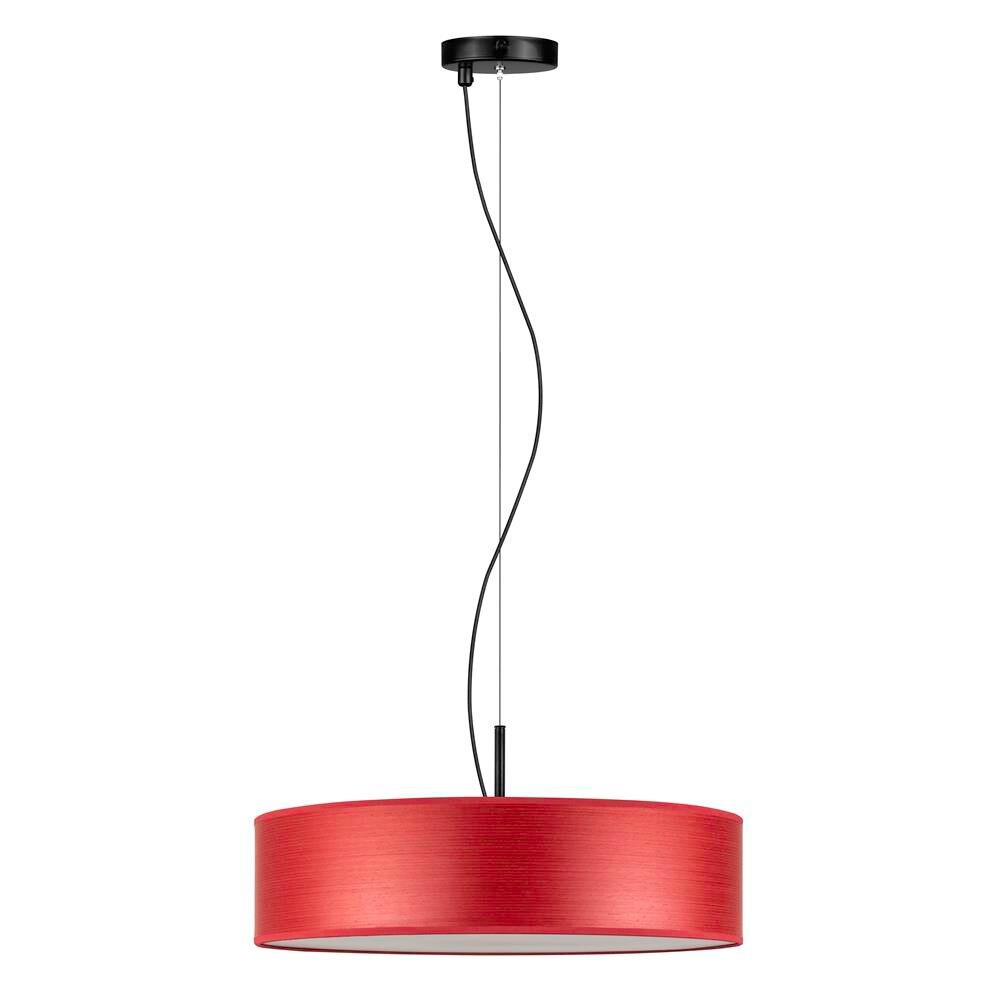 Pendul de design cu 3 lumini, Sotto Luce Akira, furnir de lemn rosu ...