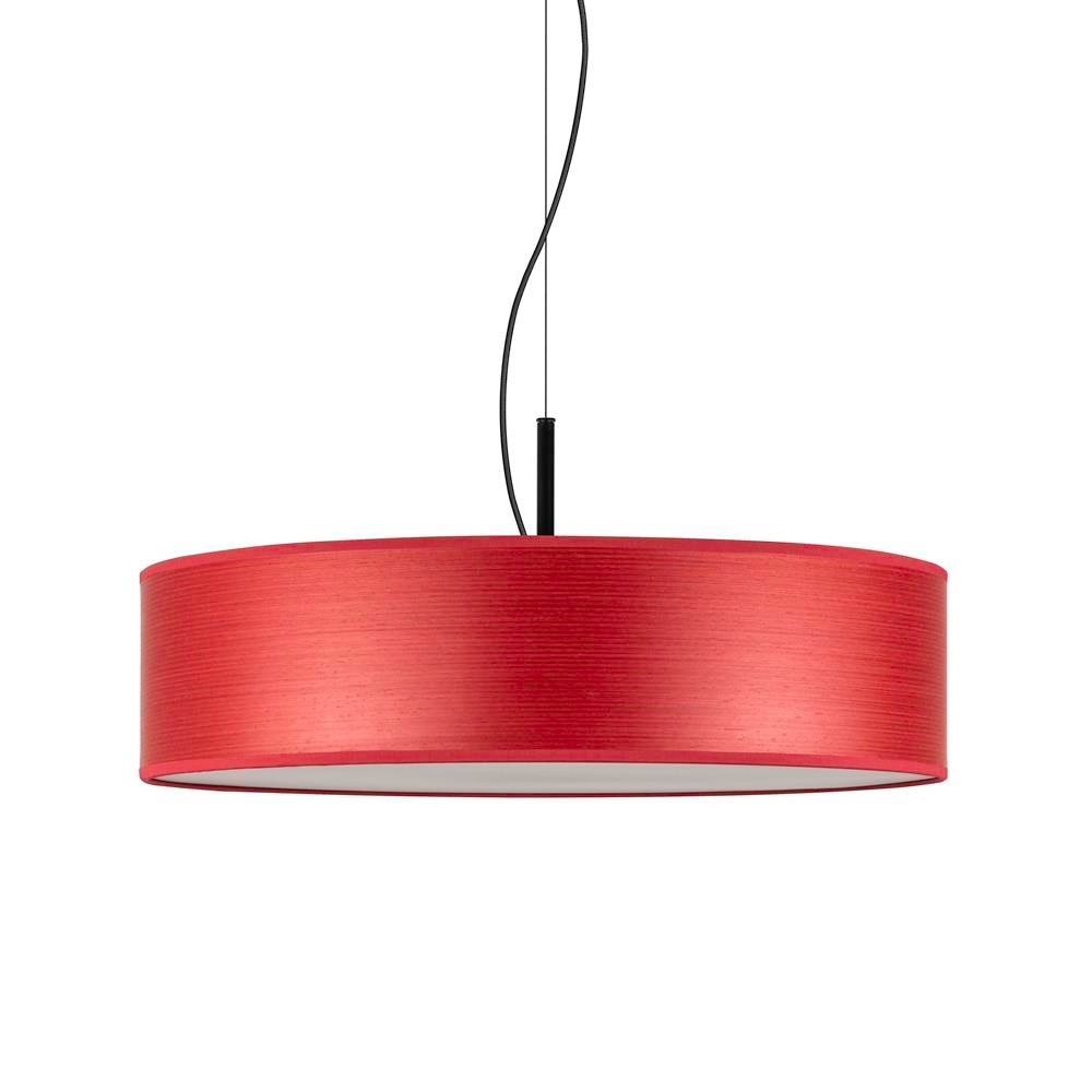 Pendul de design cu 3 lumini, Sotto Luce Akira, furnir de lemn rosu ...