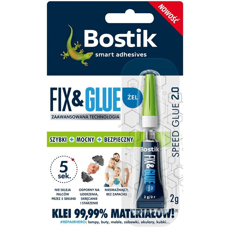 Adeziv universal Bostik Fix&Glue, 2 g - eMAG.ro