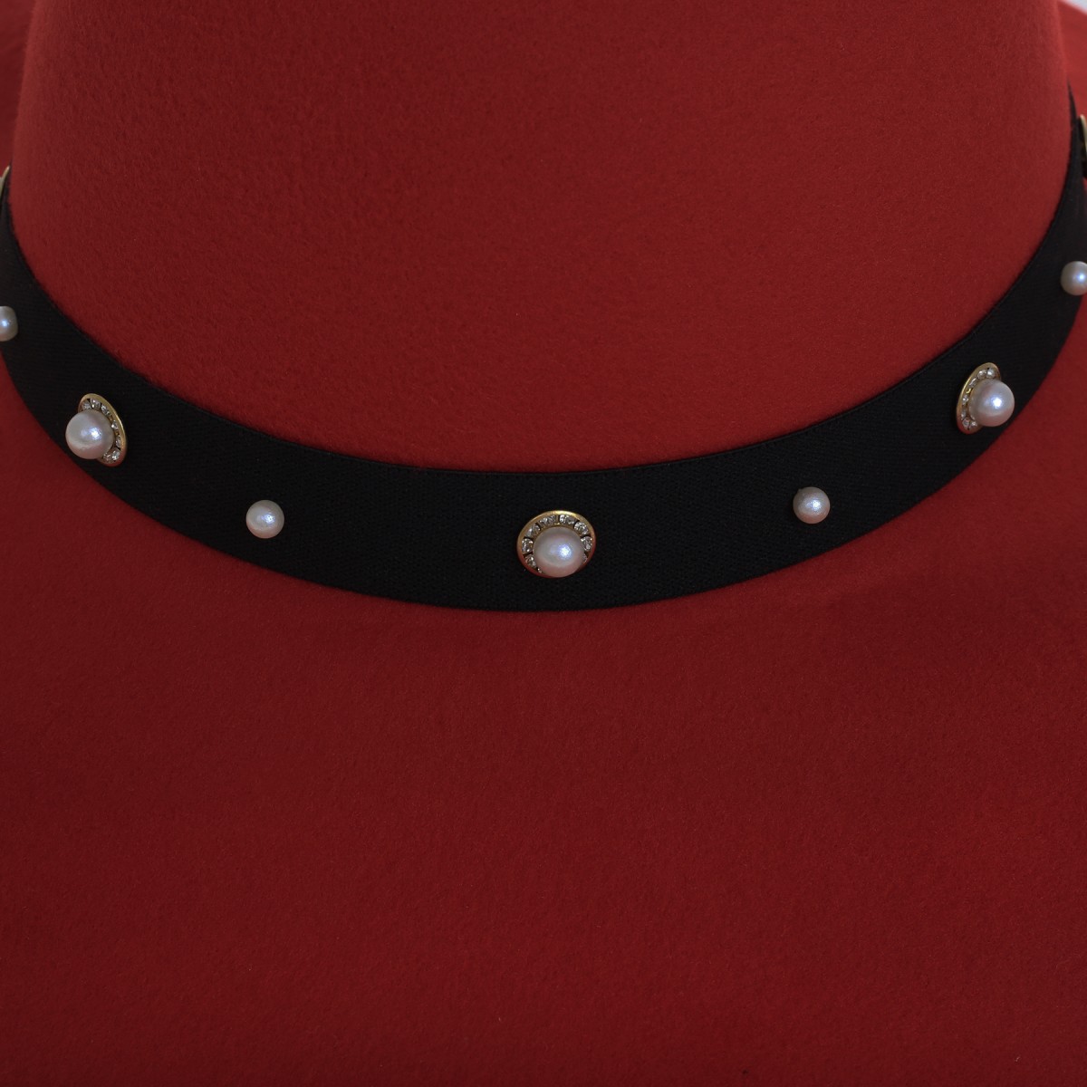 Palarie floppy din stofa, PAMI, PD-0522-62, 57 cm Rosu - eMAG.ro