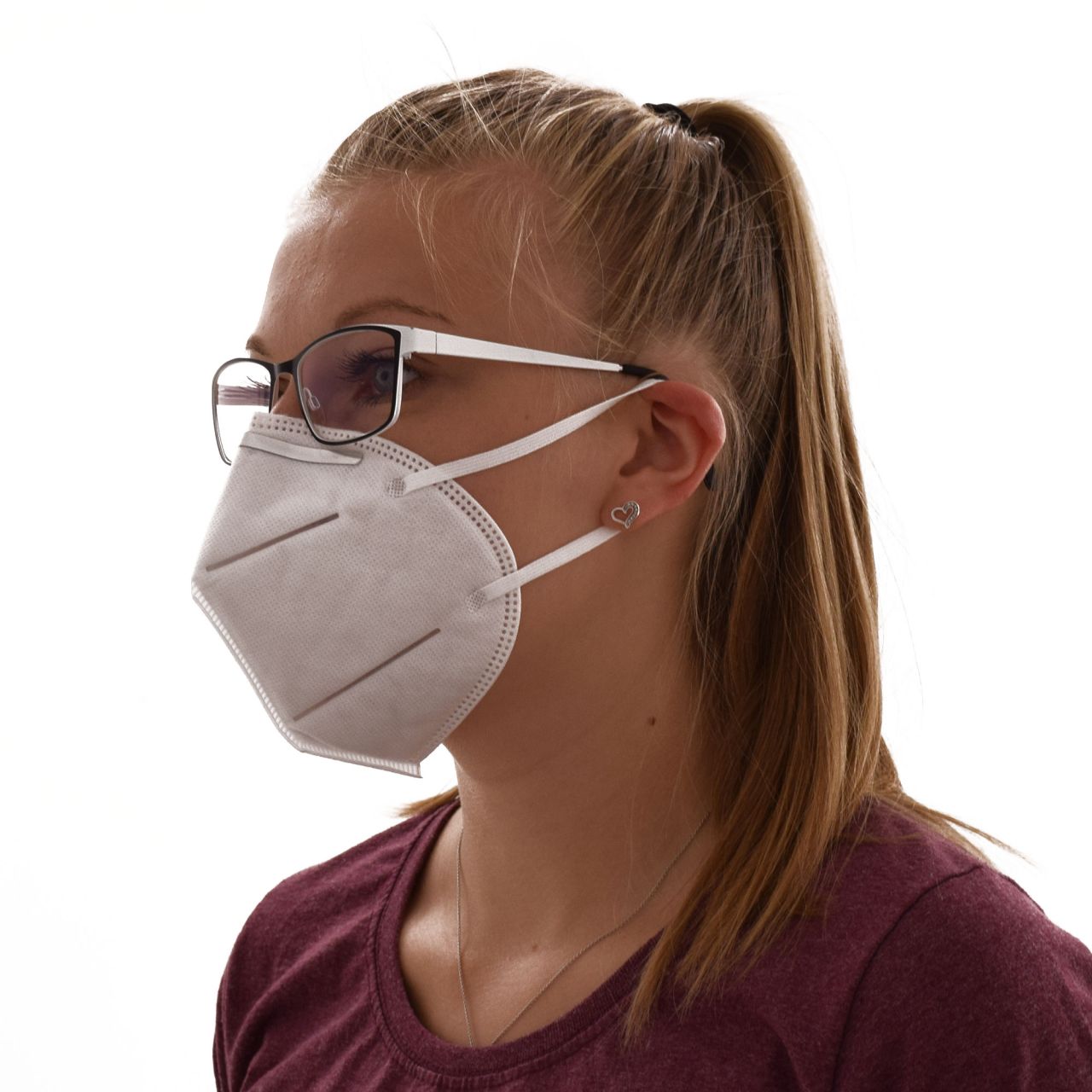 Set 10 masti FFP2, Syntrox, Unica Folosinta, Alb - eMAG.ro