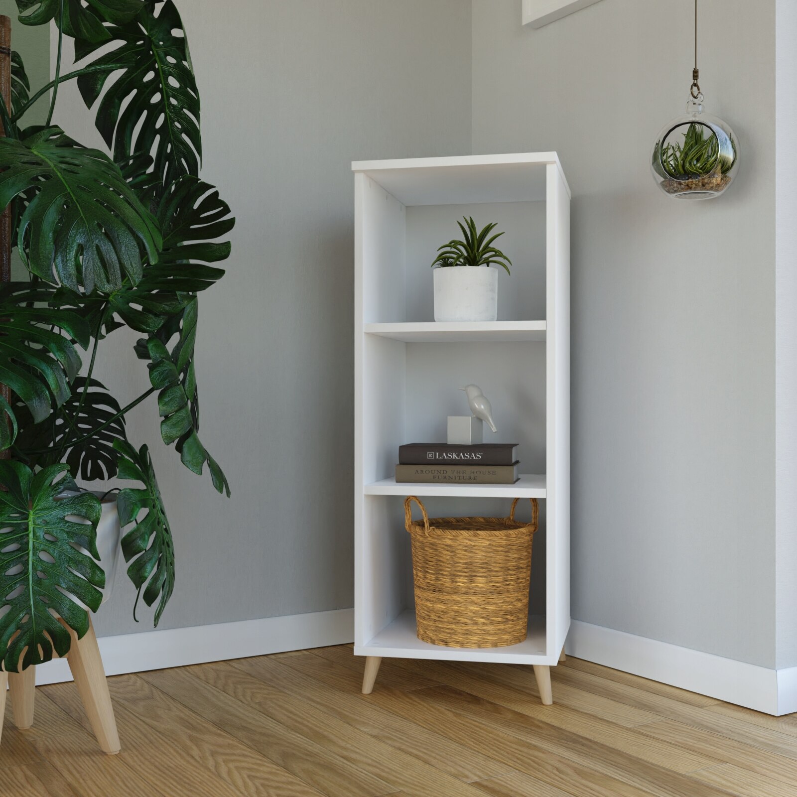 Raft, PAL, 104 x 40 x 40 cm, Alb - eMAG.ro