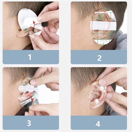 Set protectie urechi antibacterian si protectie apa pentru copii tip ...
