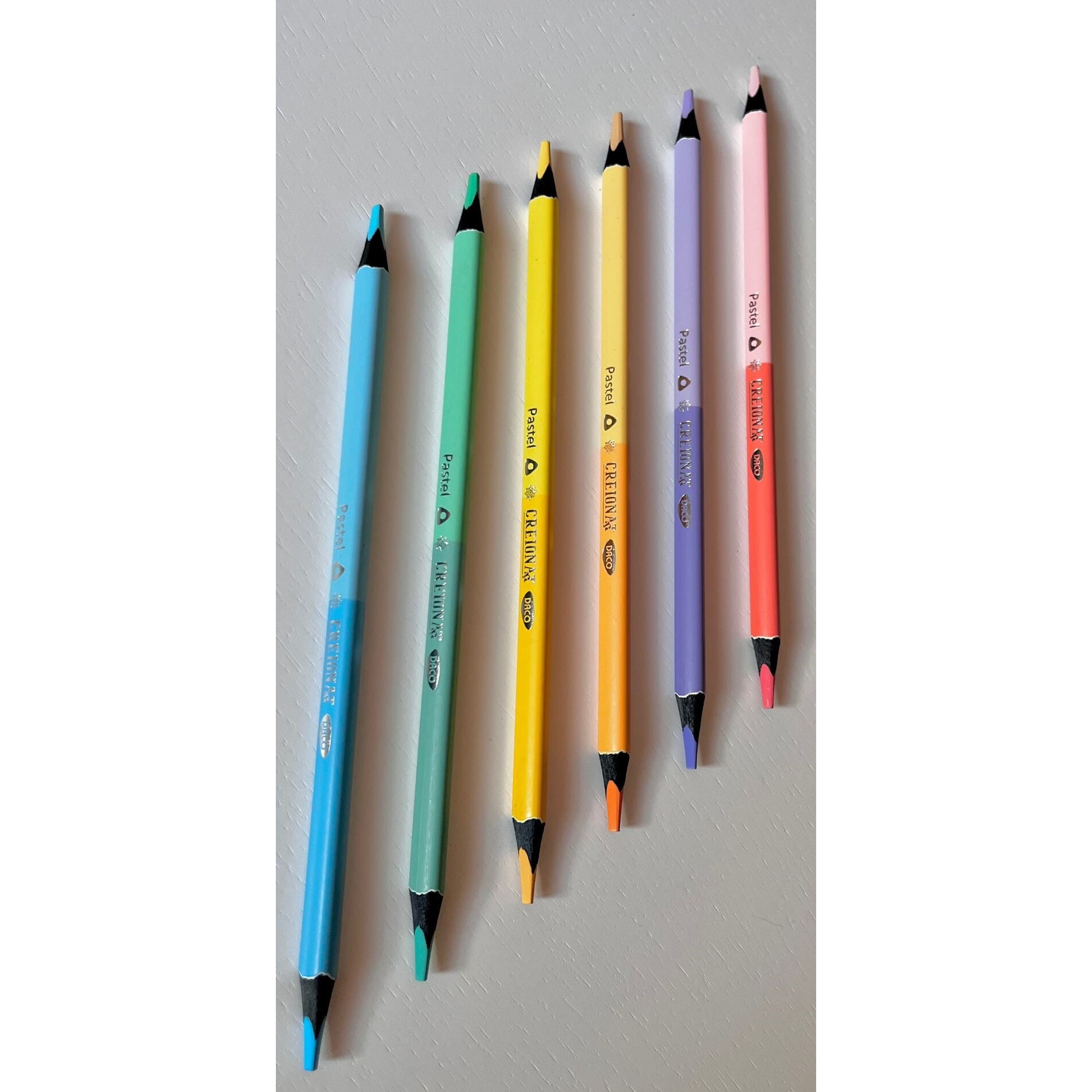 Set creioane colorate, 24 bucati, 36 culori pastel, neon, clasice ...